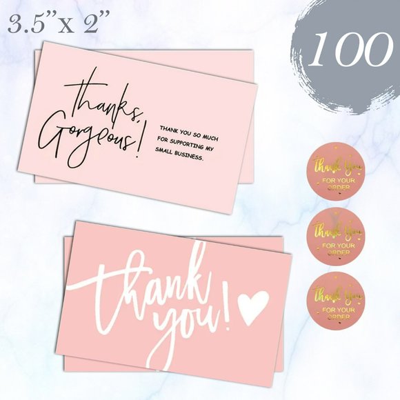 Other | 10 Pcs Thank You Cards Stickes Bundle | Poshmark